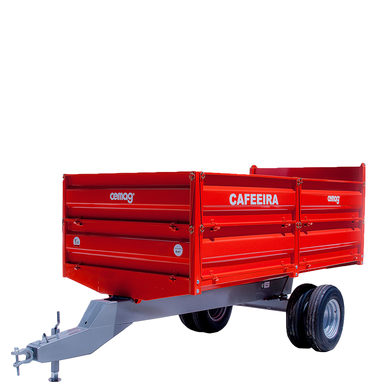 COFFEE HYDRAULIC MODULAR DUMP TRAILER 6M³ SINGLE AXLE - CBHM6000 - Cemag